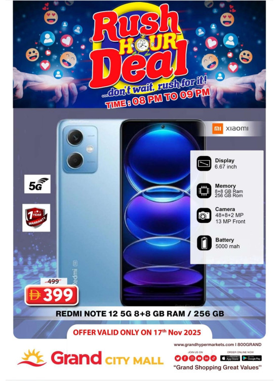 Rush Hour Deal - Grand City Mall from Grand Hypermarket until 17th ...