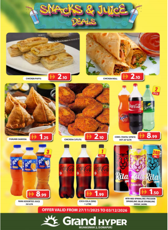 Snacks & Juice Deals - Grand Hyper Muhaisnah from Grand Hypermarket ...