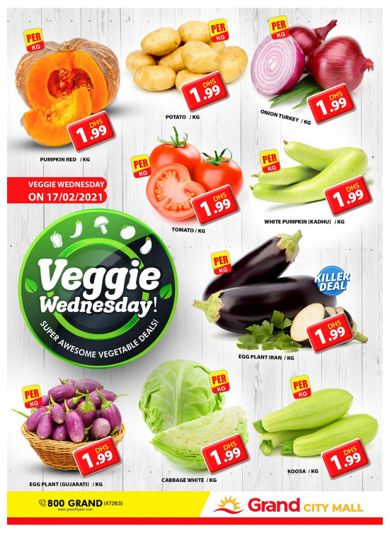 Veggie Wednesday - Grand City Mall from Grand Hypermarket until 17th ...