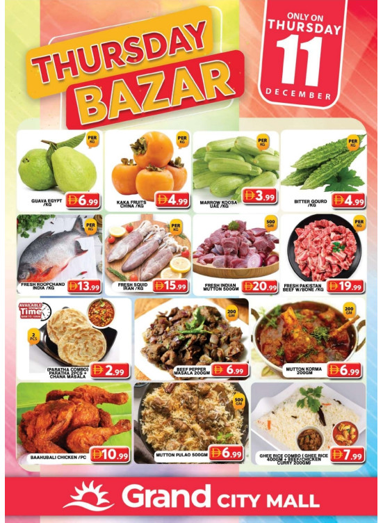 Thursday Bazar - Grand City Mall from Grand Hypermarket until 11th ...
