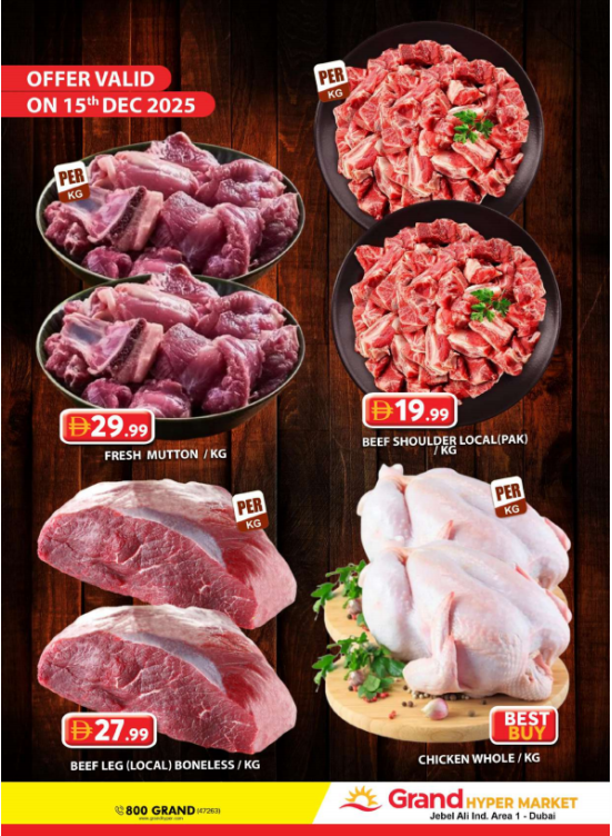 Meat Deals - Grand Hypermarket Jebel Ali from Grand Hypermarket until ...