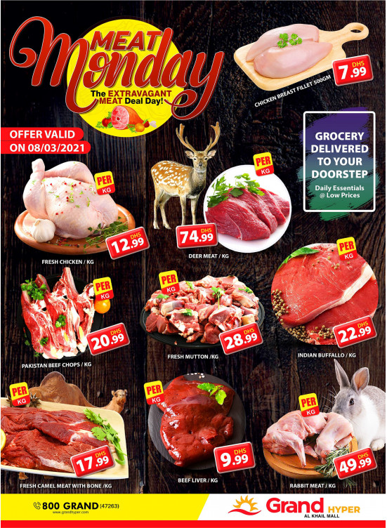 Meat Monday - Grand Hyper Al Khail Mall from Grand Hypermarket until ...