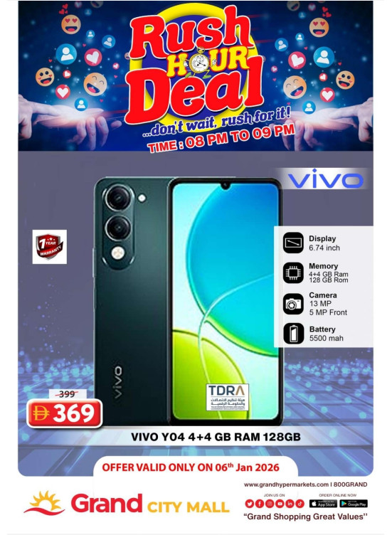 Rush Hour Deal - Grand City Mall from Grand Hypermarket until 6th ...