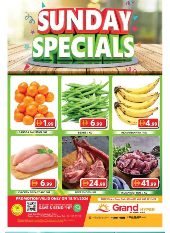 Sunday Specials - Grand Hyper Al Khail Mall from Grand Hypermarket ...
