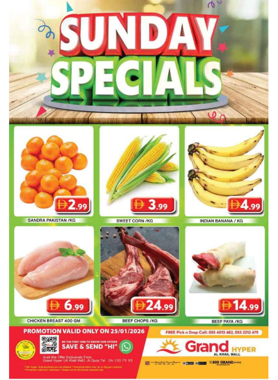 Sunday Specials - Grand Hyper Al Khail Mall from Grand Hypermarket ...