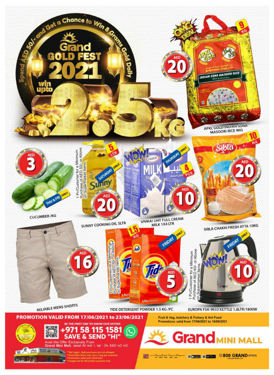 Gold Fest - Grand Mini Mall from Grand Hypermarket until 23rd June - Grand Hypermarket UAE ...