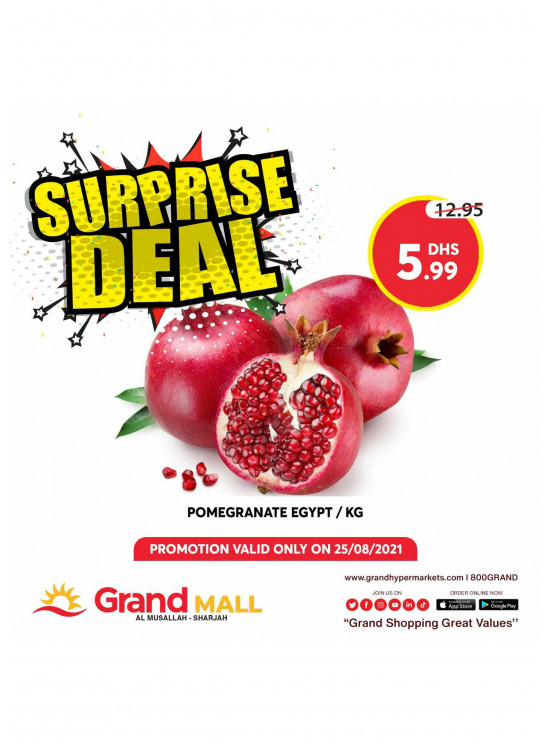 Surprise Deals - Grand Mall Sharjah from Grand Hypermarket until 25th ...