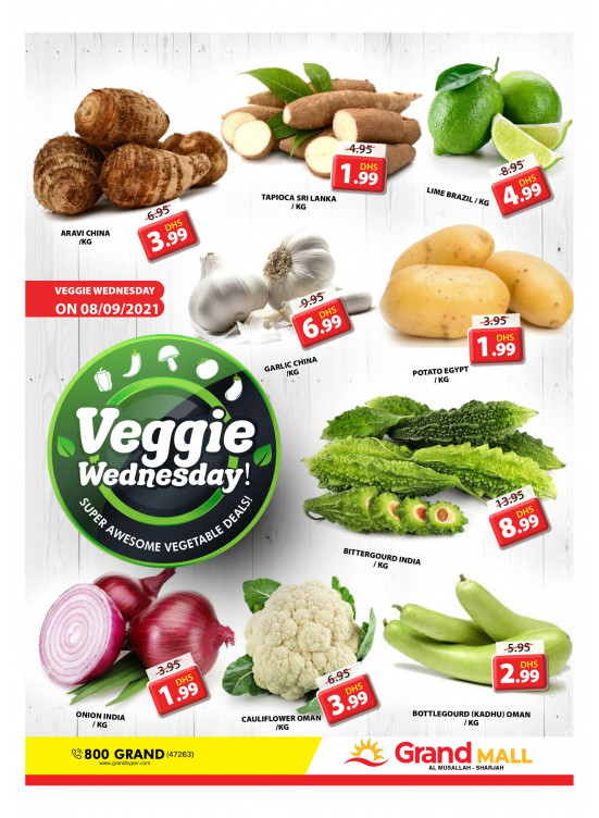 Veggie Wednesday - Grand Mall Sharjah from Grand Hypermarket until 8th ...