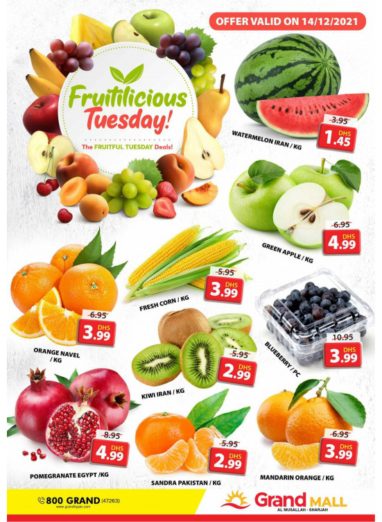 Fruitilicious Tuesday - Grand Mall Sharjah from Grand Hypermarket until ...