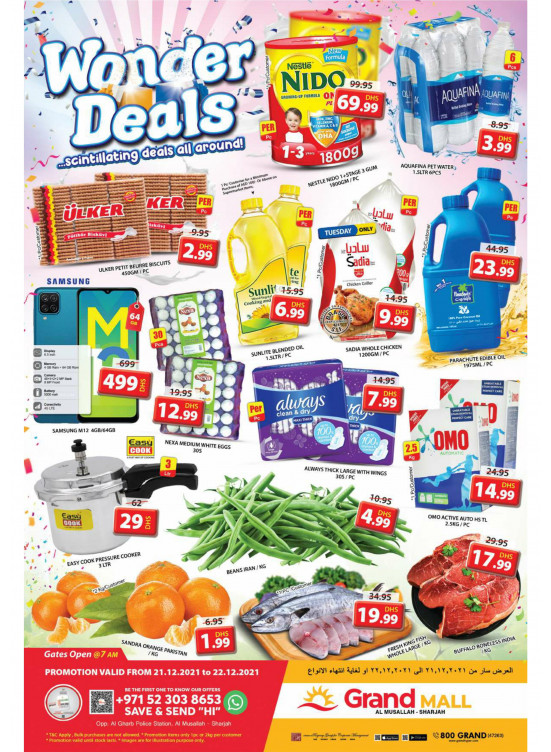 Wonder Deals - Grand Mall Sharjah from Grand Hypermarket until 22nd ...