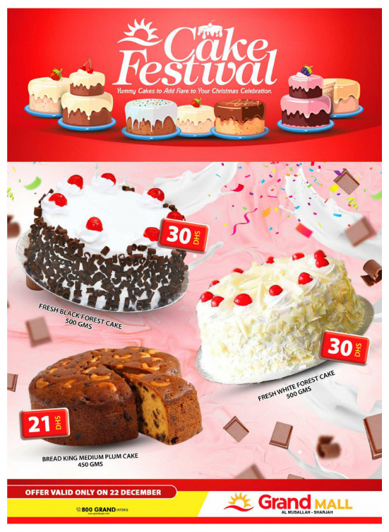 Cake Festival - Grand Hyper Muhaisnah from Grand Hypermarket until 22nd ...