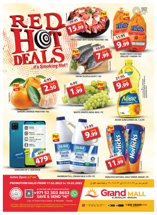 Red Hot Deals - Grand Mall Sharjah from Grand Hypermarket until 19th ...