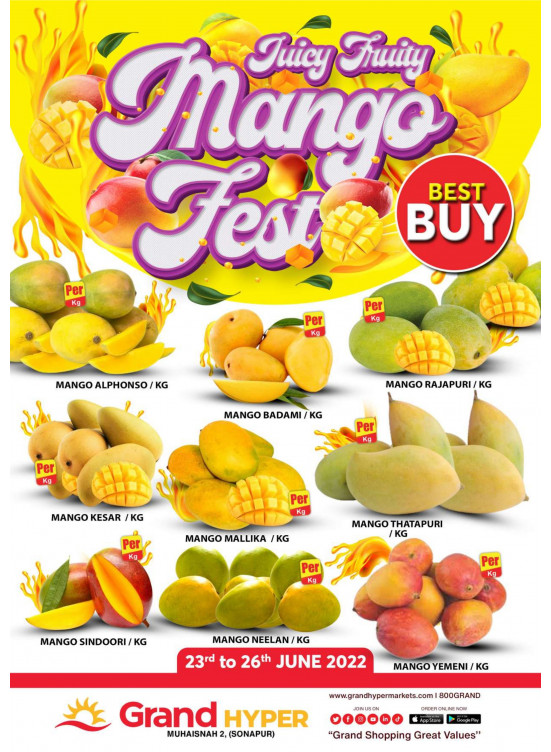 Mango Fest - Grand Hyper Muhaisnah from Grand Hypermarket until 27th ...