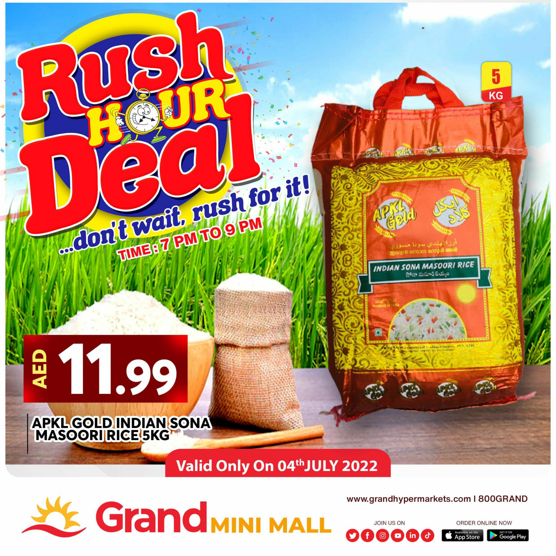 Rush Hour Deal - Grand Mini Mall from Grand Hypermarket until 4th July ...