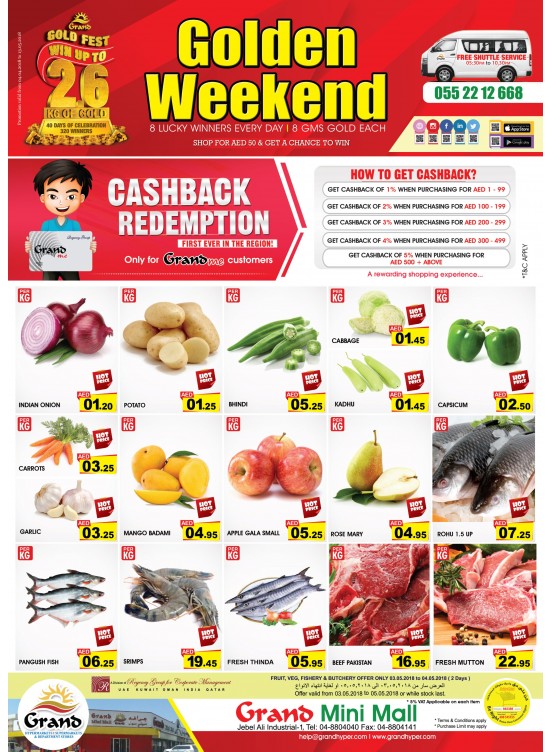 Golden Weekend Offers - Grand Mini Mall from Grand Hypermarket until ...