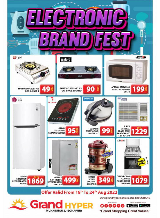 Electronic Brand Fest - Grand Hyper Muhaisnah from Grand Hypermarket ...
