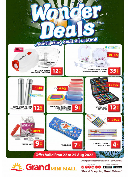 Wonder Deals - Grand Mini Mall from Grand Hypermarket until 25th August ...