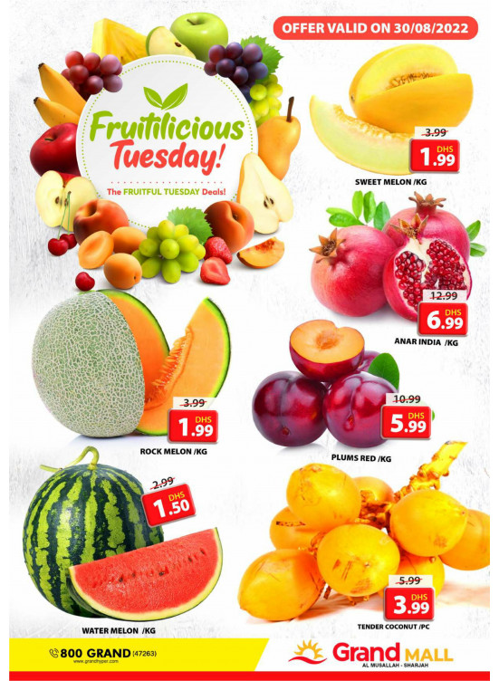 Fruitilicious Tuesday - Grand Mall Sharjah from Grand Hypermarket until ...