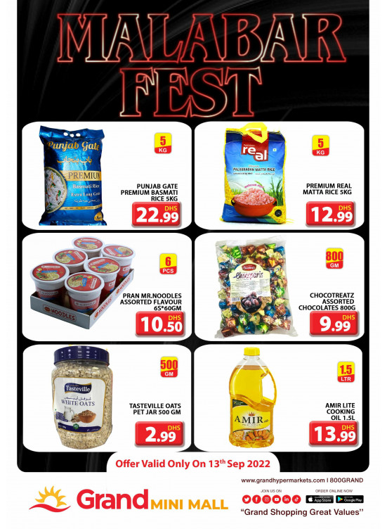 Festival Deals - Grand Mini Mall from Grand Hypermarket until 13th September - Grand Hypermarket ...