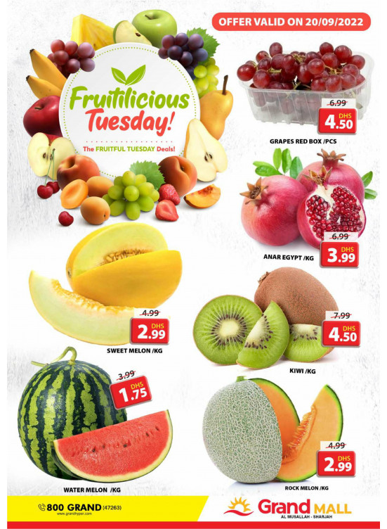 Fruitilicious Tuesday - Grand Mall Sharjah from Grand Hypermarket until ...