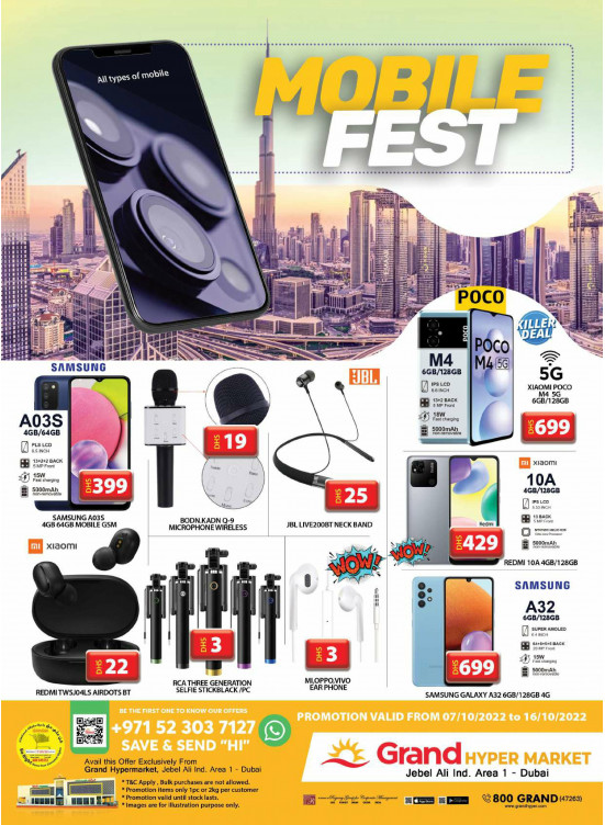 Mobile Fest - Grand Hypermarket Jebel Ali from Grand Hypermarket until ...