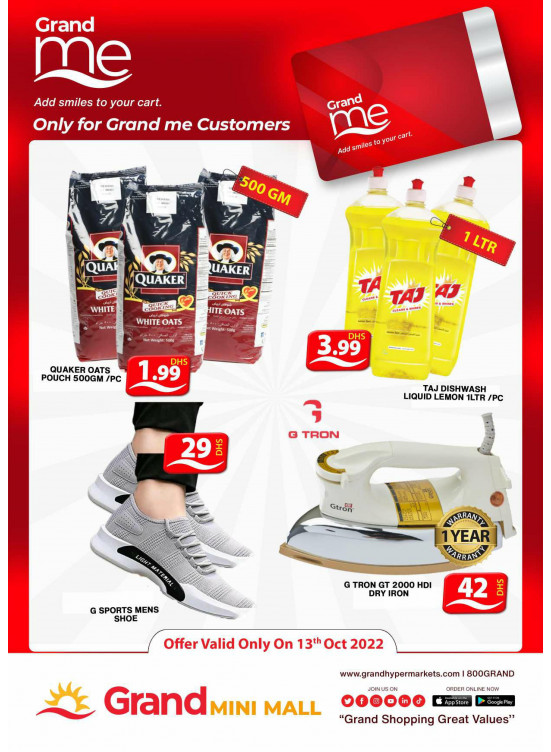 Grand Deals - Grand Mini Mall from Grand Hypermarket until 13th October - Grand Hypermarket UAE ...