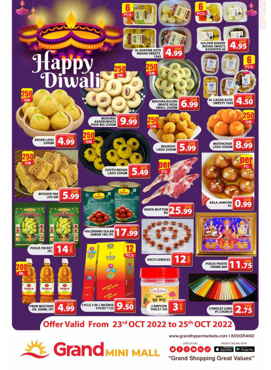 Happy Diwali - Grand Mini Mall from Grand Hypermarket until 25th ...
