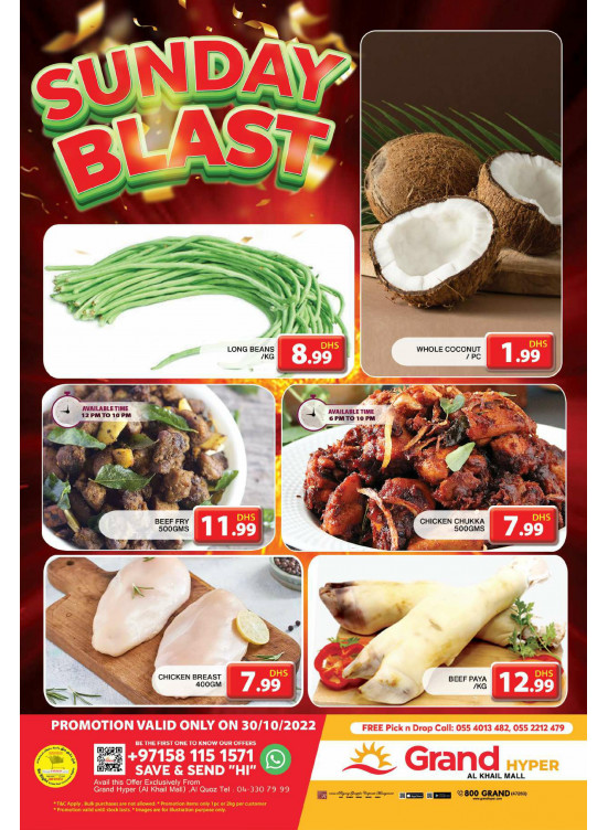Sunday Blast - Grand Hyper Al Khail Mall from Grand Hypermarket until ...