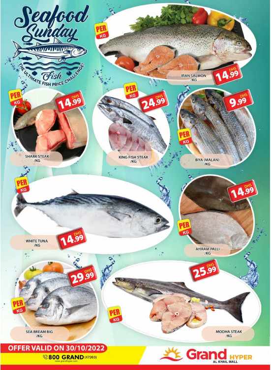 Seafood Sunday - Grand Hyper Al Khail Mall from Grand Hypermarket until ...