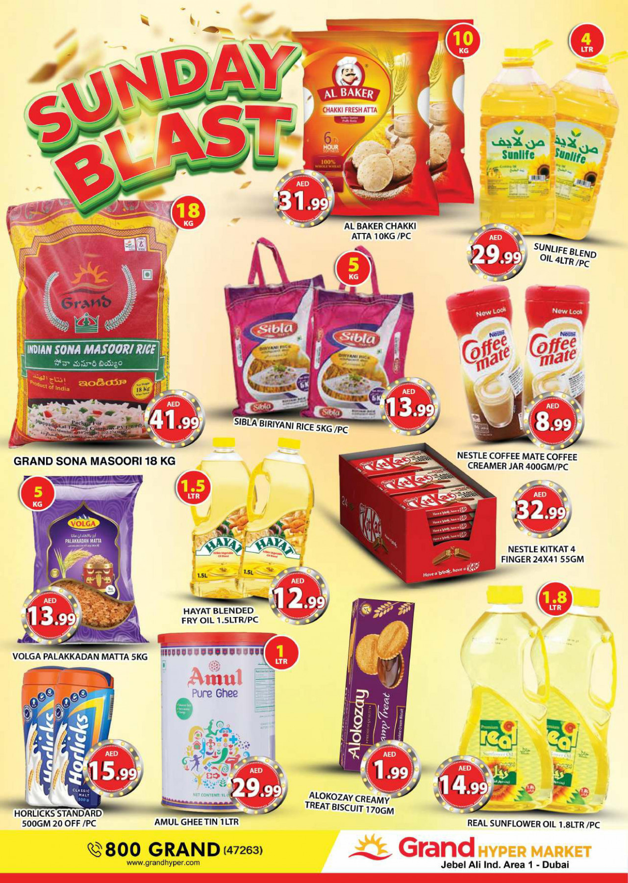 Sunday Blast - Grand Hypermarket Jebel Ali from Grand Hypermarket until ...
