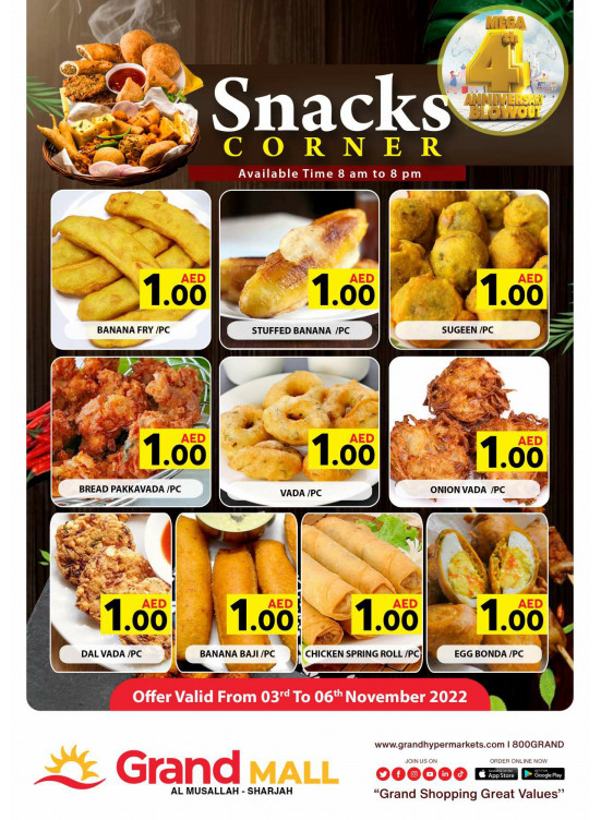 Snacks Deals - Grand Mall Sharjah from Grand Hypermarket until 6th ...