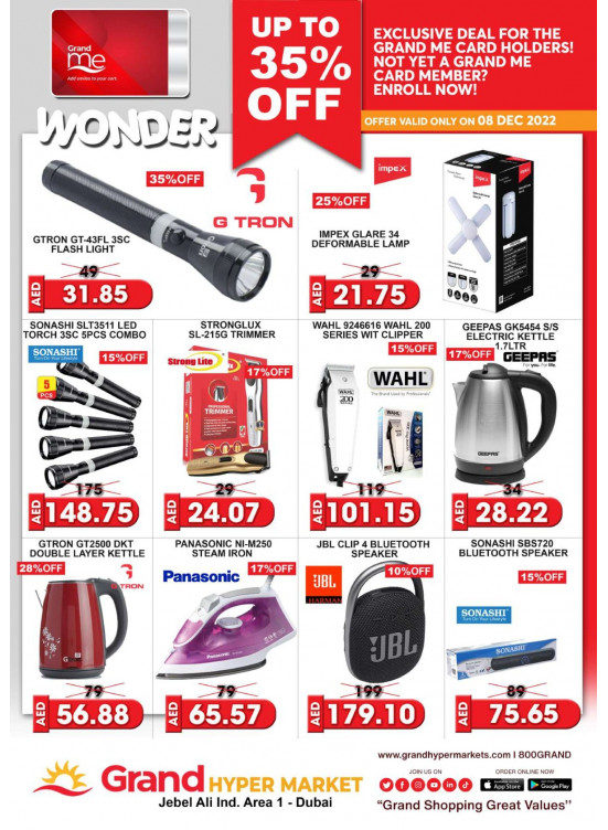 Wonder Deals - Grand Hypermarket Jebel Ali from Grand Hypermarket until ...
