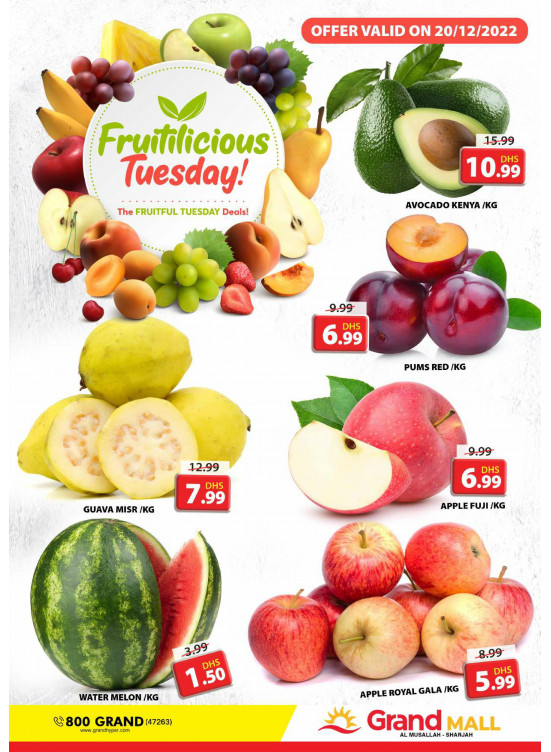 Fruitilicious Tuesday - Grand Mall Sharjah from Grand Hypermarket until ...