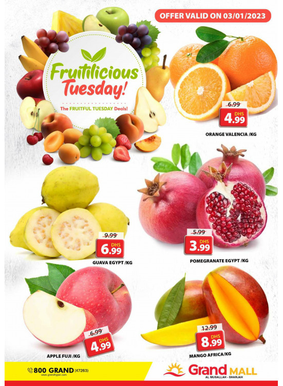 Fruitilicious Tuesday - Grand Mall Sharjah from Grand Hypermarket until ...