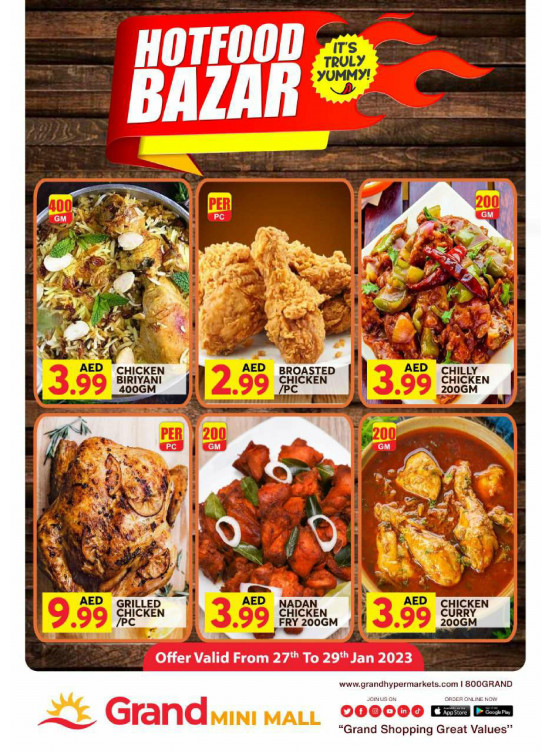 Hot Food Bazar - Grand Mini Mall from Grand Hypermarket until 29th ...