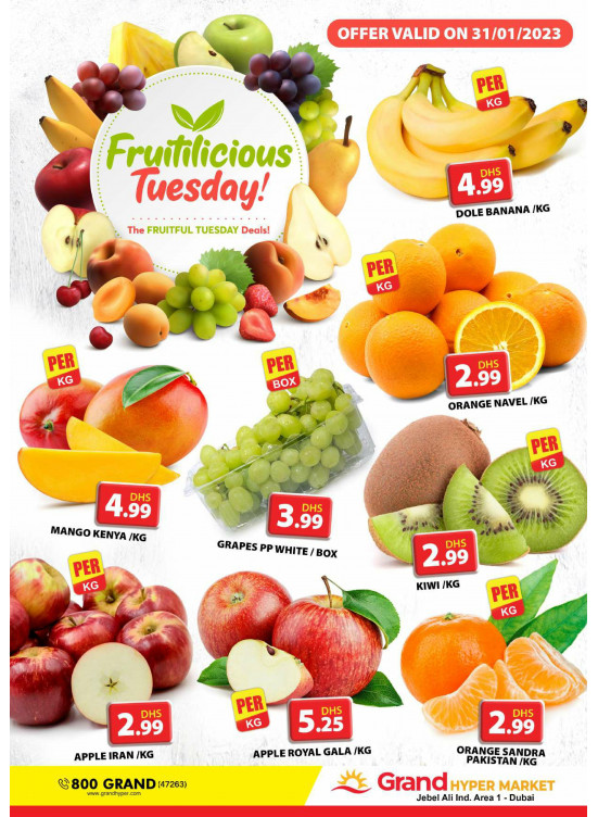Fruitilicious Tuesday - Grand Mall Sharjah from Grand Hypermarket until ...