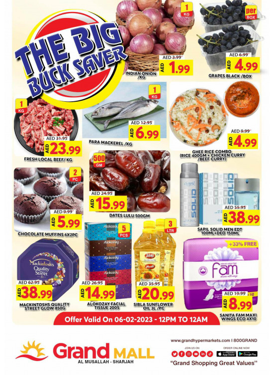 Big Deals - Grand Mall Sharjah from Grand Hypermarket until 6th ...