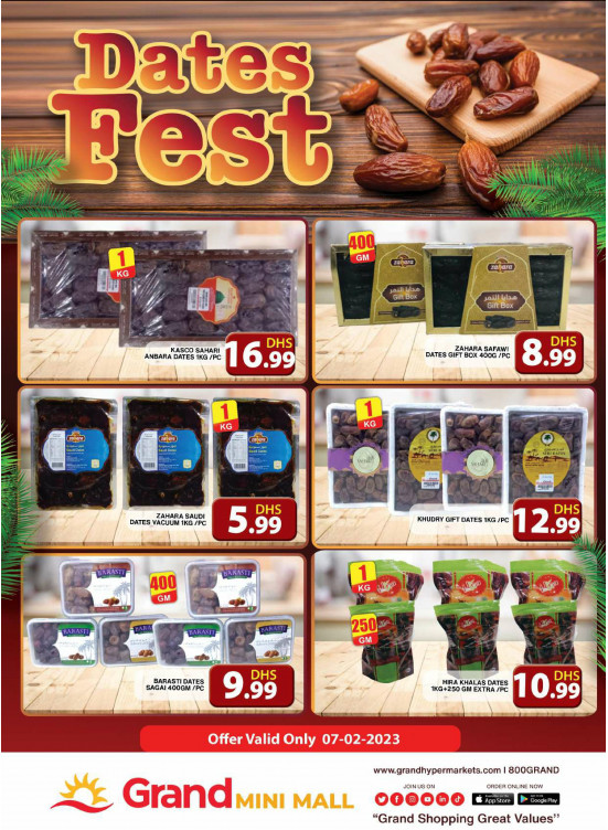Dates Fest - Grand Mini Mall from Grand Hypermarket until 8th February ...
