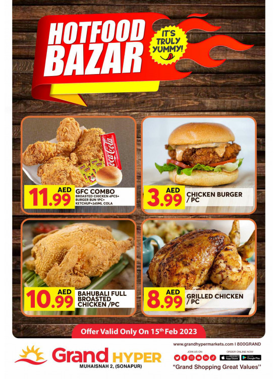 Hot Food Bazar - Grand Hyper Muhaisnah from Grand Hypermarket until ...