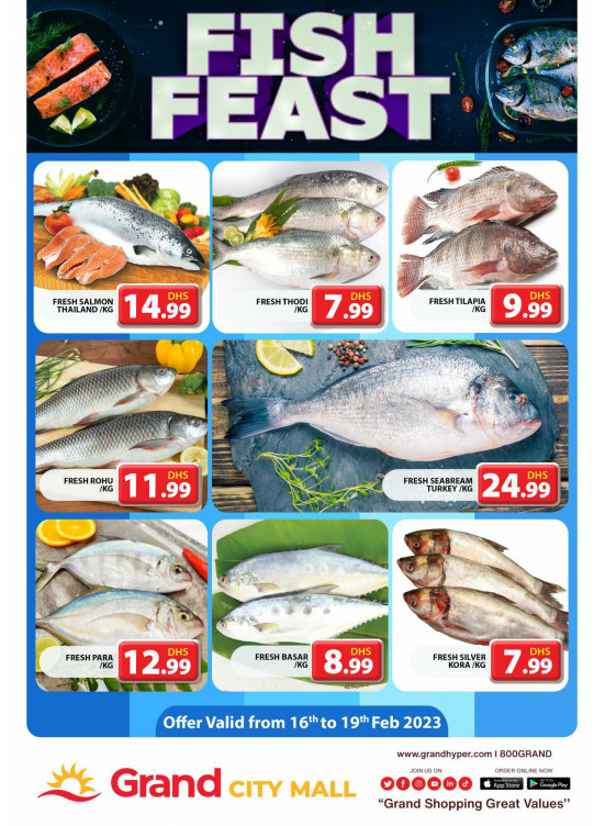 Fish Feast - Grand City Mall from Grand Hypermarket until 20th February - Grand Hypermarket UAE ...