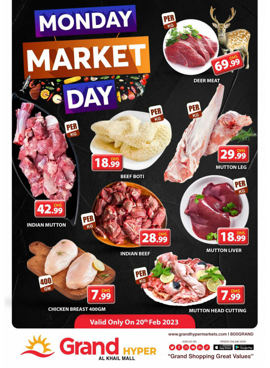 Meat Monday - Grand Hyper Al Khail Mall from Grand Hypermarket until ...