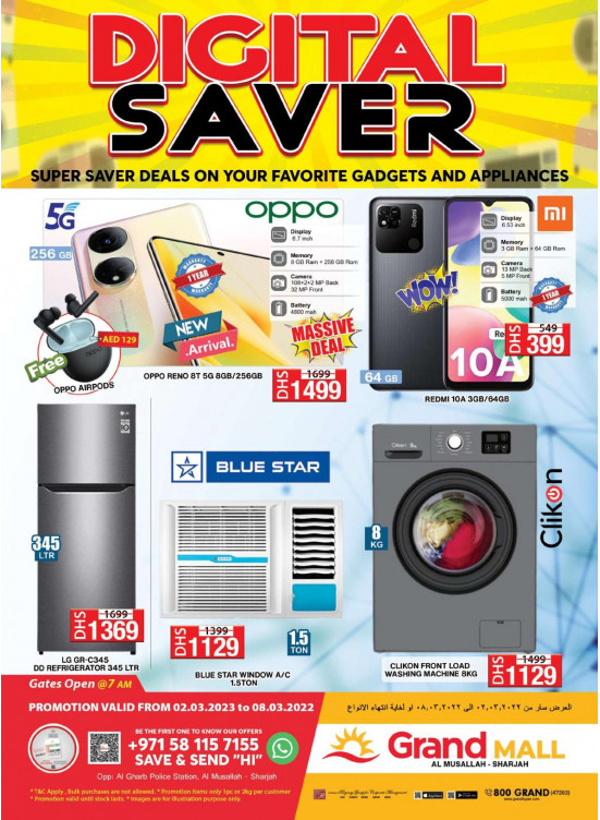 Weekend Deals - Grand Mall Sharjah from Grand Hypermarket until 8th ...