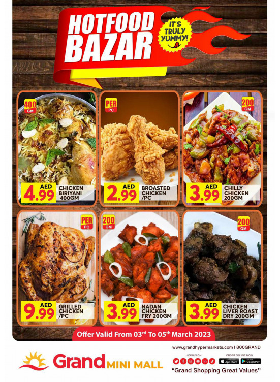 Hot Food Bazar - Grand Mini Mall from Grand Hypermarket until 6th March ...