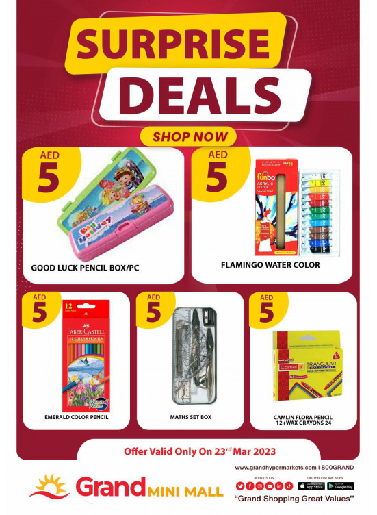 Surprise Deals - Grand Mini Mall from Grand Hypermarket until 24th ...