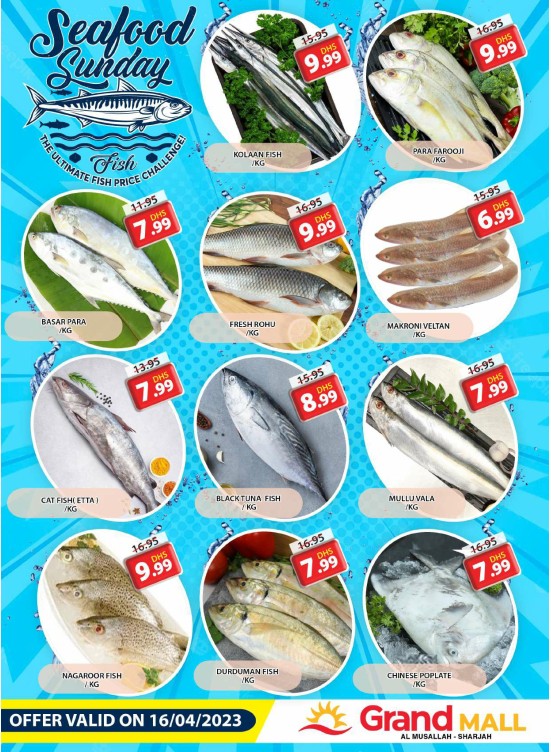 Seafood Sunday - Grand Mall Sharjah from Grand Hypermarket until 16th ...