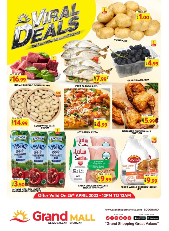 Wednesday Deals - Grand Mall Sharjah from Grand Hypermarket until 26th ...