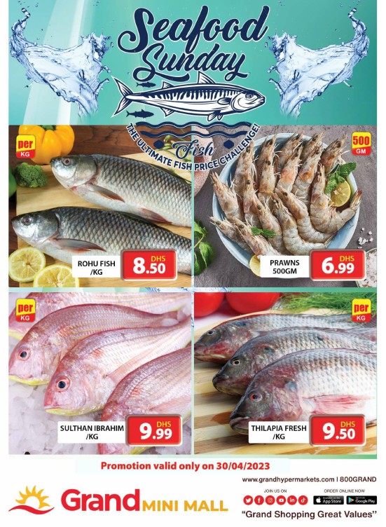 Seafood Sunday - Grand Mini Mall from Grand Hypermarket until 30th ...