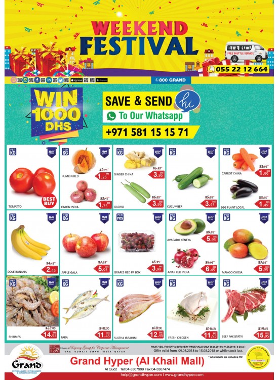 Weekend Saver - Grand Hyper Al Khail Mall from Grand Hypermarket until ...