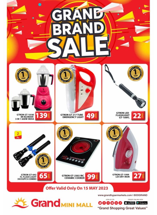 Grand Sale - Grand Mini Mall from Grand Hypermarket until 15th May ...