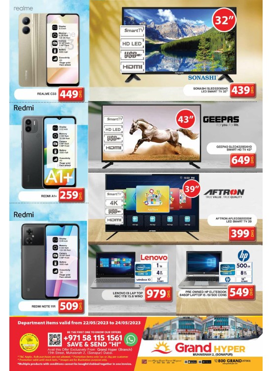 Big Deals - Grand Hyper Muhaisnah from Grand Hypermarket until 24th May ...